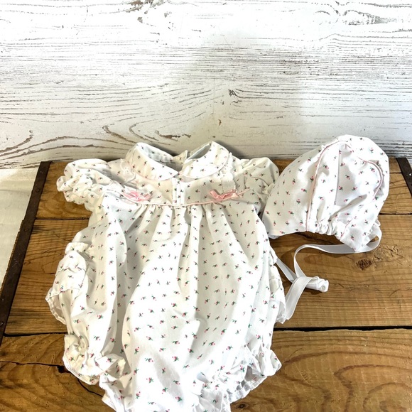 Alexis | One Pieces | Vintage Baby Girl Romper And Bonnet Alexis 3 ...